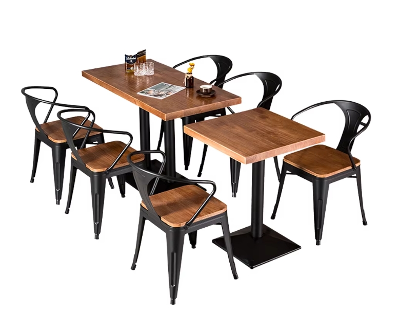 Modern Industrial Style Coffee Shop Fast Food square Cafe Commercial ...