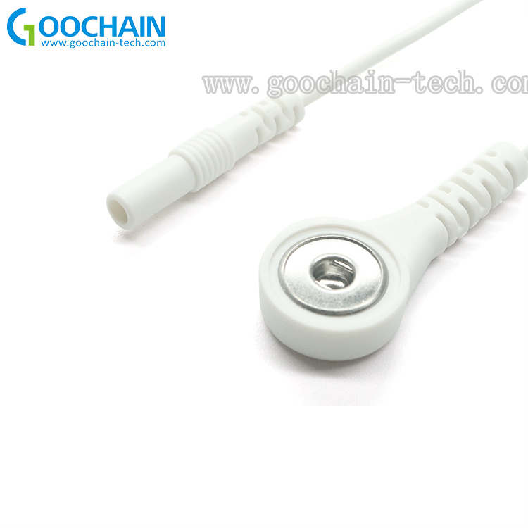 Convert 4.0mm female snap to 2.0mm female pin cable,4.0mm female ecg ...