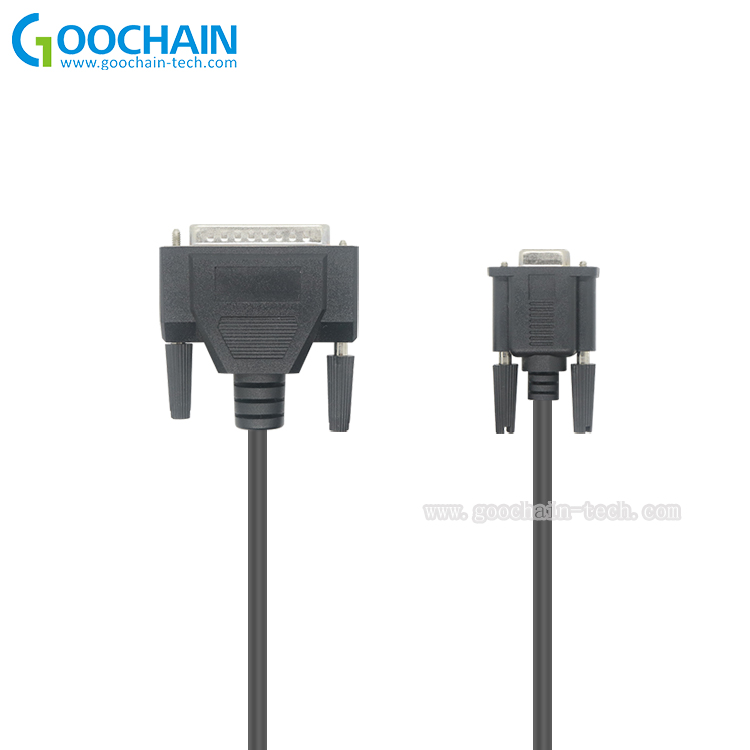 RS232 DB9 Female to DB25 Male adapter cable factory,DB25 Male to db9 female serial cable ...