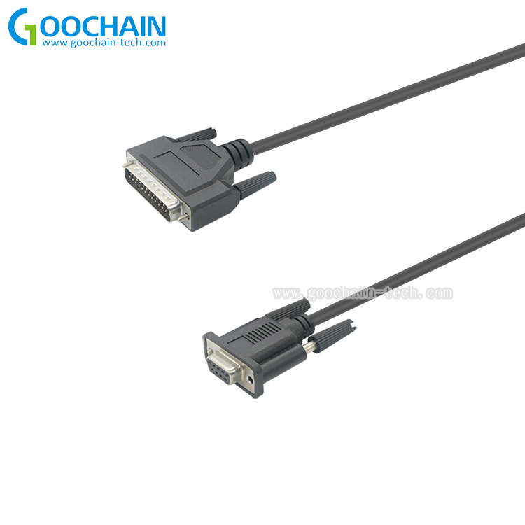 RS232 DB9 Female to DB25 Male adapter cable factory,DB25 Male to db9 ...