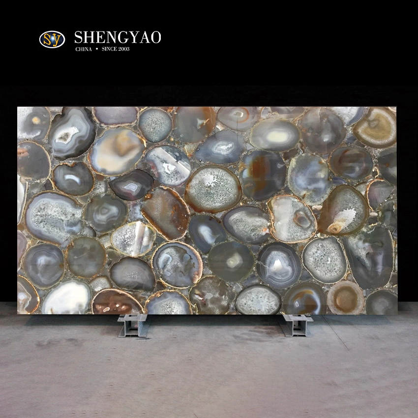 Semi Precious Stone Slab Agate Wall Panel Wholesaler,white agate slab ...