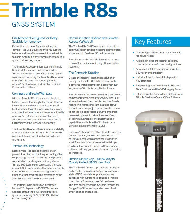 SISTEMA GNSS Trimble R8s