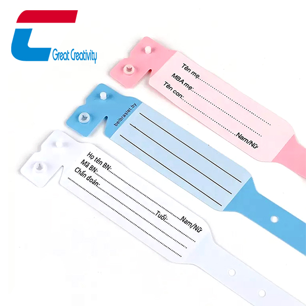 RFID Vinyl Medical Wristband For Patient Identification