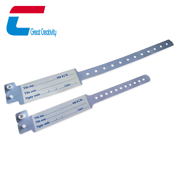 RFID Vinyl Medical Wristband For Patient Identification