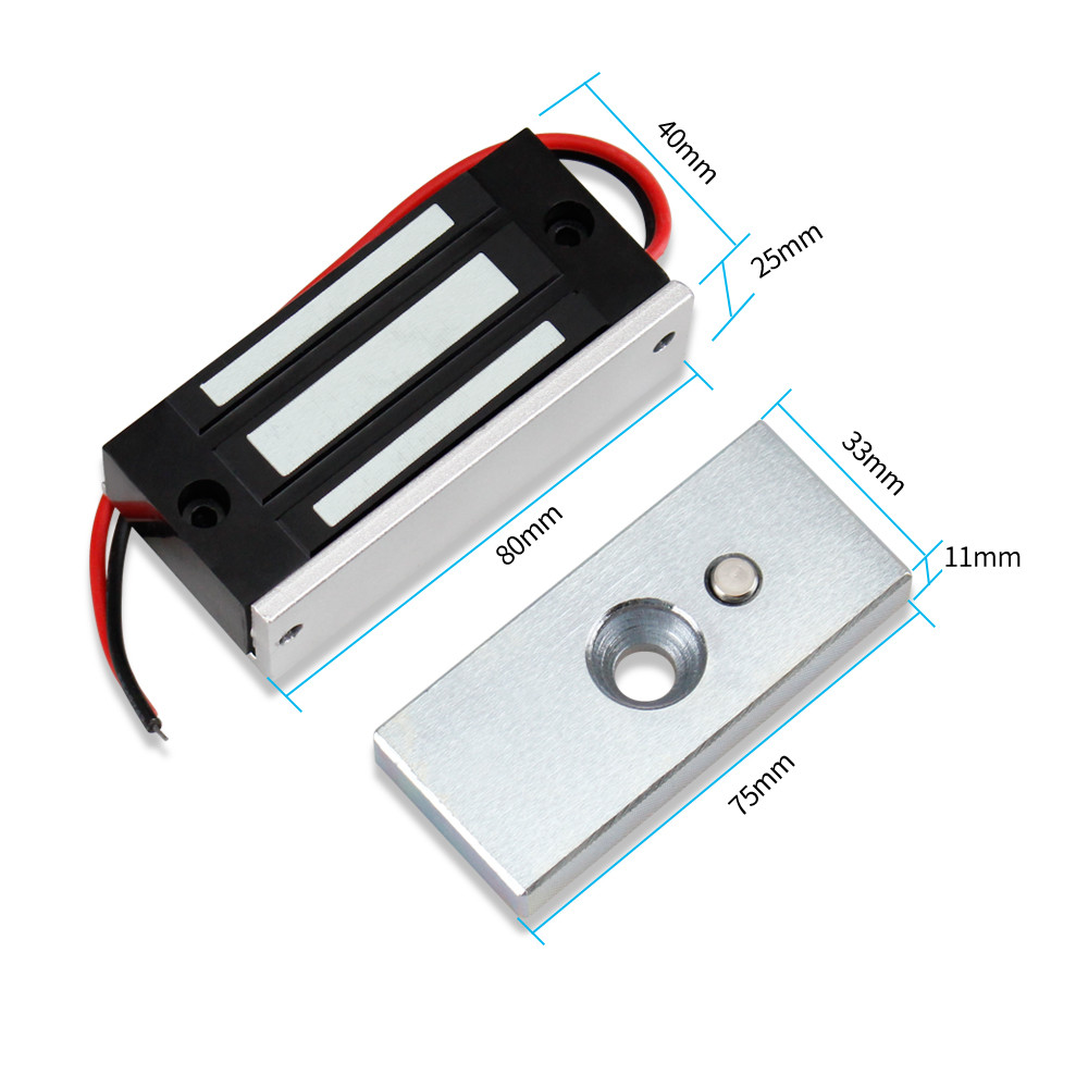 24V Magnetic Door Locker EM 60KG 100LBS Cabinet Locks Electromagnetic Lock