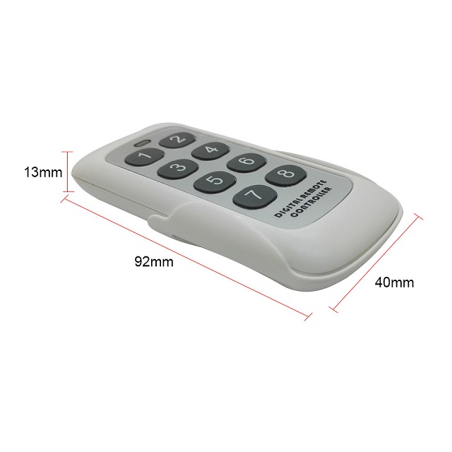 Universal 8 buttons 433 mhz wireless rf remote control