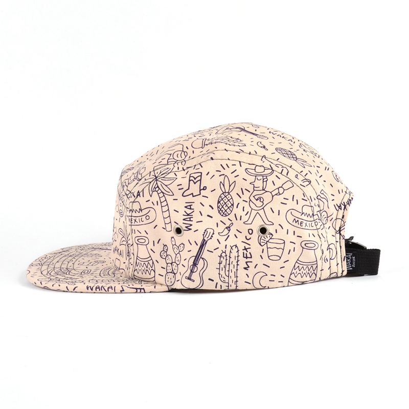 custom 5 panel hats wholesale, 5 panels prited cap