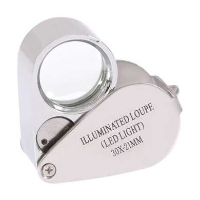 MG21007 Folding LED Illuminated Jewelry Loupe, Custom Loupes