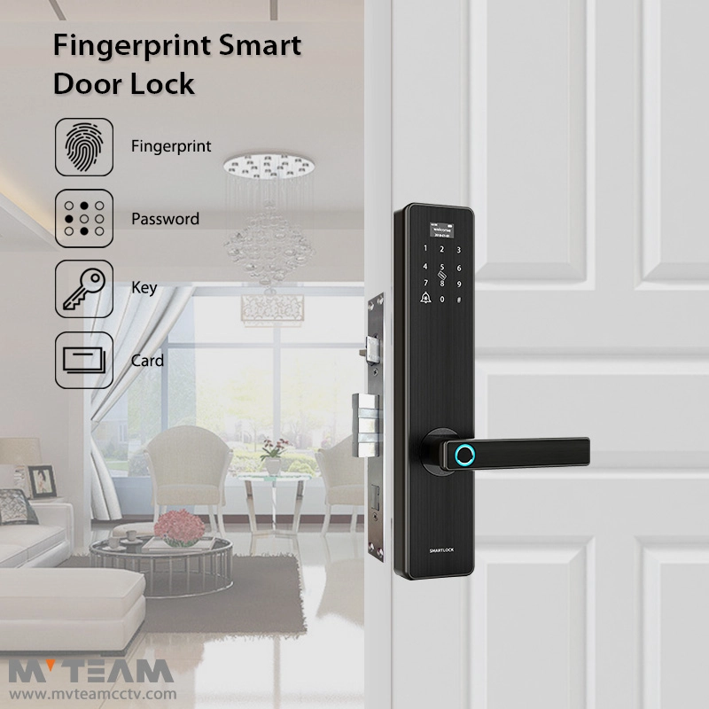 High Level Battery Powered Biometric Fingerprint Scanner Door Lock For ...