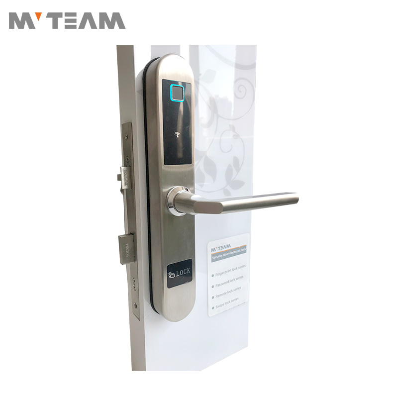 Aluminium Glass Door Smart Lock Biometric Fingerprint Electric Keyless ...