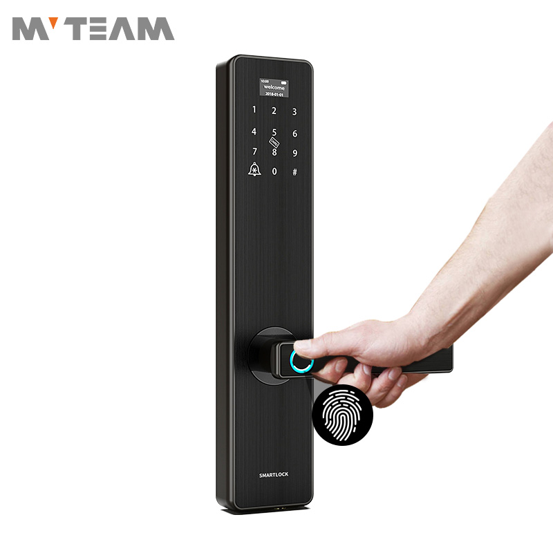 High Level Battery Powered Biometric Fingerprint Scanner Door Lock For ...