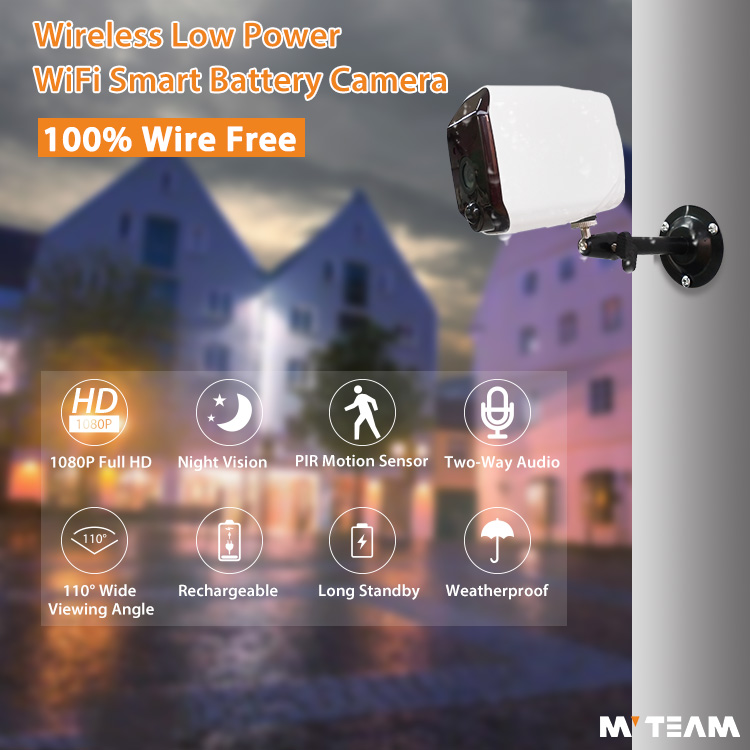 Wireless Mini Battery WiFi Camera Outdoor Waterproof Smart IP Security ...